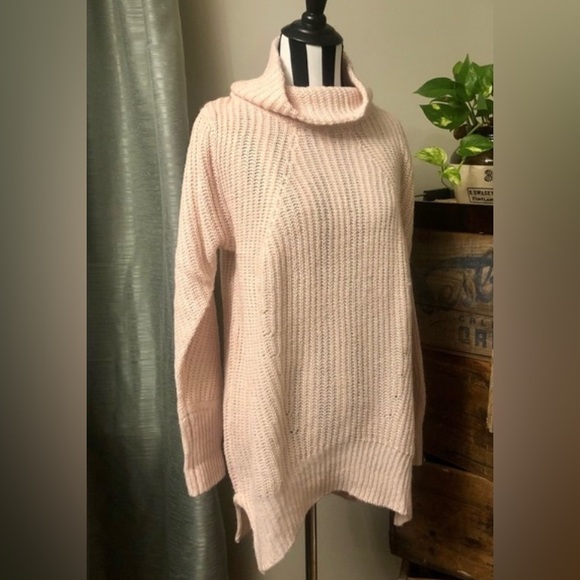 Philosophy | Sweaters | Philosophy Pink Cowl Turtleneck Oversized Tunic ...